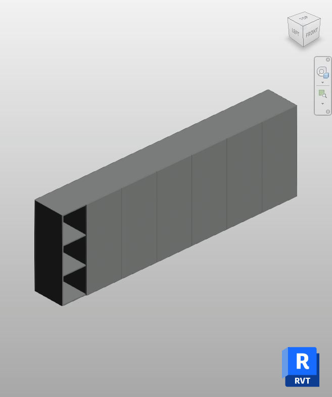 Charcoal Modern Kitchen Shelf Revit Family | Boracity